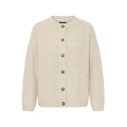 oxmo Damen Strickjacke "Strickjacke OXBmmolara", beige, Gr. S, Obermaterial: 93% Polyester PES. 5% Wolle mw. 2% Elasthan EL., Strickjacken