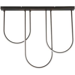 Searchlight LED Deckenleuchte &raquo;H&auml;ngeleuchte Chime, 3-flammig&laquo; LED-Modul 1 Stk. Warmwei&szlig; Lianen-Optik schwarz 3, H: 91cm, 1 Stk.