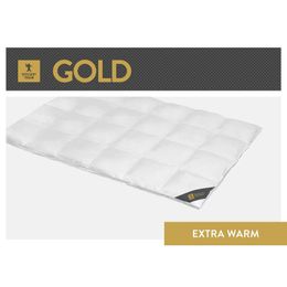 Spessarttraum G&auml;nsedaunenbettdecke &raquo;Gold&laquo; extrawarm F&uuml;llung 100% G&auml;nsedaunen 1 Stk. tlg. hergestellt in Deutschland, allergikerfreundlich wei&szlig; 