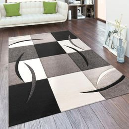 Paco Home Teppich &raquo;Diamond 665&laquo; rechteckig 17 mm H&ouml;he Karo Muster, 3D-Design, auch als L&auml;ufer, Wohnzimmer, Schlafzimmer schwarz Polypropylen (PP) B : 300cm 1 