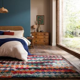 FLAIR RUGS Teppich &raquo;NEXIS SHAGGY&laquo; rechteckig 30 mm H&ouml;he Oberfl&auml;che: 100% Polyester. R&uuml;ckseite: 45% Baumwolle, 29% Synthetik, 26% Polyester B : 200cm 1