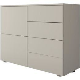 borchardt M&ouml;bel borchardt M&ouml;bel Kommode &raquo;Rova, Sideboard Breite 93 cm&laquo; Push-To-Open, verstellbare Einlegeb&ouml;den, viel Stauraum, Breite 93cm Holzwerkstoff B/H/T: 93cm x