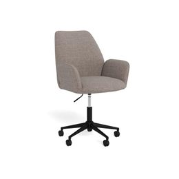 ACTONA GROUP Schreibtischstuhl &raquo;Glenda, B&uuml;rostuhl&laquo; () Stuhl, graubraun, h&ouml;henverstellbar, Drehfunktion beige 100% Polyester B/H/T: 59,5cm x 99cm x 