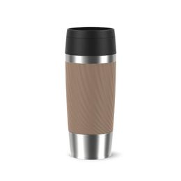 Emsa Thermobecher &raquo;Travel Mug Classic Twist&laquo; 0,36 Liter, Comfort-Schraubverschluss, Quick-Press, auslaufsicher Edelstahl, Kunststoff, Silikon &Oslash; 8cm x 
