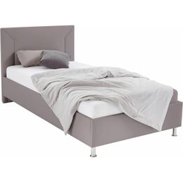 Westfalia Schlafkomfort Polsterbett in diversen Ausf&uuml;hrungen grau Bezug Bett: Microfaser (100% Polyester);Bonnell-Federkernmatratze: Mischgewebe (51% Polyprophlen, 39% 
