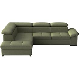Sit & More sit&more Ecksofa &raquo;Viola, L-Form, B. 249 cm&laquo; optional Schlaffunktion 100% Polyester B/H/T: 249cm x 73cm x 226cm, Cord, Ottomane links, ohne 