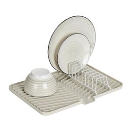 Sch&ouml;ner Wohnen Kollektion SCH&Ouml;NER WOHNEN-Kollektion Abtropfmatte &raquo;ARIANA&laquo; robuster Geschirrabtropfer mit Ablaufrinne, platzsparend, rutschfest Kunststoff, Metall, Silikon 