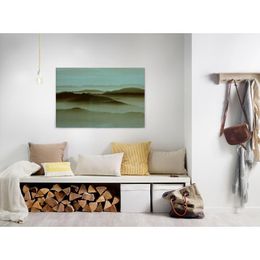 A.S. Cr&eacute;ation Leinwandbild &raquo;horizon&laquo; Kunst Landschaft 1 Stk. tlg. Keilrahmen Landschaft Berge Gebirge Nebel Leinwand-Bild Wohnzimmer bunt Holz, Stahl B/H/T: 90cm x 
