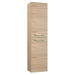 Hochschrank Welltime, B:35cm H:160cm T:34,8cm, beige, FSC-zertifizierter Holzwerkstoff, Badezimmer, Schr&auml;nke, "Scandic", verspiegelt, mit