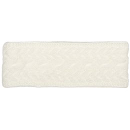 styleBREAKER Damen Stirnband "Strick Stirnband mit Zopfmuster", wei&szlig;, Modisch, Obermaterial: 85% Polyacryl PAN. 15% Polyamid PA., M&uuml;tzen