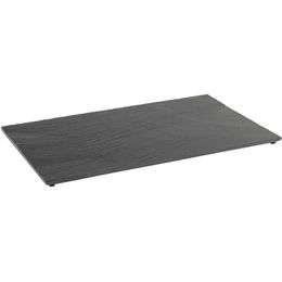 APS Servierplatte &raquo;GN 1/1&laquo; Naturschieferplatte, versiegelte Oberfl&auml;che, 32,5 x 53 cm schwarz Schiefer B/H/L: 32,5cm x 1cm x 53cm