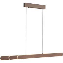 Paul Neuhaus Pendelleuchte &raquo;ADRIANAROU&laquo; LED-Board 1 Stk. warmwei&szlig; - kaltwei&szlig; CCT - &uuml;ber Touch, dimmbar &uuml;ber Touchdimmer, Comfort Lift braun 2, H: 6cm, 1 Stk.