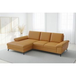 Sit & More sit&more Ecksofa &raquo;Chelsea L-Form, B: 264 cm, Leder, inkl. Sitztiefen-&Armteilverstellung&laquo; optional mit Schlaffunktion und Bettkasten B/H/T: 264cm x 