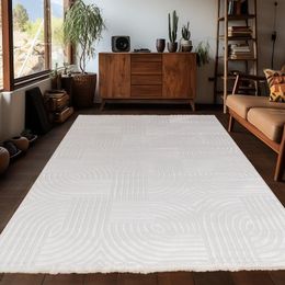 Ayyildiz Teppiche Teppich &raquo;SAHARA 1112, auch als L&auml;ufer&laquo; rechteckig 12 mm H&ouml;he Pflegeleicht / Strapazierf&auml;hig / Trend Colors/ Wohnzimmer beige Polypropylen B : 80cm 1 
