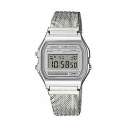 CASIO VINTAGE Damen CASIO VINTAGE Chronograph Quarzuhr, Armbanduhr, Damenuhr, Herrenuhr, Edelstahlarmband, digital Einheitsgr&ouml;&szlig;e