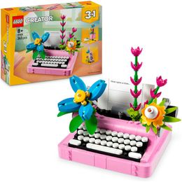 Lego Konstruktionsspielsteine &raquo;Schreibmaschine mit Blumen (31169), Lego Creator&laquo; Made in Europe bunt Einheitsgr&ouml;&szlig;e Konstruktionsspielsteine