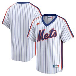 Nike Herren Baseballtrikot "Nike Trikot New York Mets Nike MLB Limited Cooperstown", wei&szlig;, Gr. S, 100% Polyester, Trikots