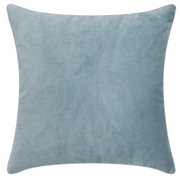 Pad Dekokissen &raquo;Elegance&laquo; Design als Basic, aus Samt, elegante Optik blau Polyester B/L: 50cm x 50cm, 1 Stk.