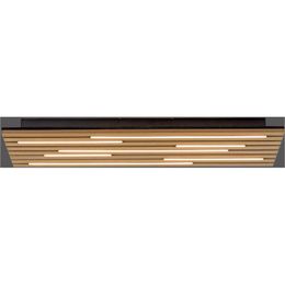 JUST LIGHT LED Deckenleuchte &raquo;AKUSTIK&laquo; LED-Board 1 Stk. Warmwei&szlig; Akustikpaneel mit Echtholzfurnier: Eiche 1, H: 5cm, 1 Stk.