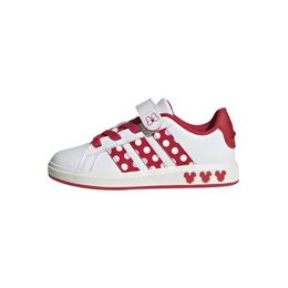 adidas Sportswear Sneaker 'GRAND COURT MINNIE' M&auml;dchen Gr&ouml;&szlig;e 29 dunkelrot / wei&szlig;