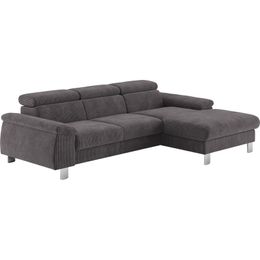 COTTA Ecksofa &raquo;Komaris L-Form, B: 244 cm&laquo; mit Kopfteilverstellung, optional Schlaffunktion, Bettkasten & Licht 88% POLYESTER (PES) 12% POLYAMID (PA) B