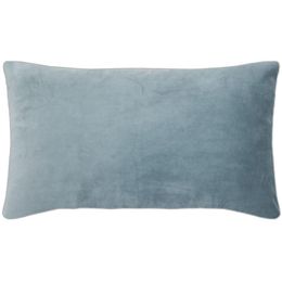 Pad Dekokissen &raquo;Elegance&laquo; Design als Basic, aus Samt, elegante Optik blau Polyester B/L: 35cm x 60cm, 1 Stk.