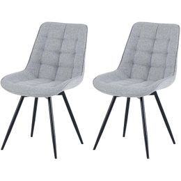 OTTO home Esszimmerstuhl &raquo;Catania&laquo; (Set) 2 Stk.bequemer Stuhl, 360 Grad drehbar in verschiedenen Stoffen und Farben. Metall, Polyester B/H/T: 52cm x 