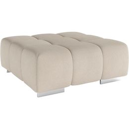 COTTA Hocker &raquo;Orion&laquo; beige 90% Polyester, 10% Polyamid B/H/T: 103cm x 42cm x 103cm, Chenille-Struktur