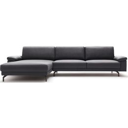 Creation BY ROLF BENZ Ecksofa &raquo;CR.450 elegantes Designsofa mit hohem Sitzkomfort&laquo; schwarz B/H/T: 294cm x 95cm x 178cm, Leder OSKAR, Recamiere links