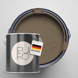 A.S. Cr&eacute;ation Wandfarbe &raquo;Premium Innenwandfarbe PURO Tuchmatt soothing brown&laquo; ideal f&uuml;r Wohnzimmer, Schlafzimmer, Flur und K&uuml;che, Farbwelt Braun braun 2,5 l 2,5ml