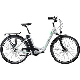 Z&uuml;ndapp Z&uuml;ndapp Unisex &raquo;Z517&laquo; 7 Gang Shimano Nabenschaltung Frontmotor 250 W mit gro&szlig;em Frontkorb, Pedelec, Elektrofahrrad f&uuml;r Damen u. Herren wei&szlig; 48cm, 28 