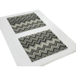 WIRTH Platzset &raquo;BENEWITZ&laquo; gr&uuml;n Obermaterial: 90% Polyester, 10% Baumwolle B/L: 40cm x 35cm, 2 Stk., Baumwolle Polyester, eckig