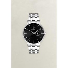 Gant Herren Quarzuhr &raquo;Park Hill III&laquo; Armbanduhr, Herrenuhr, Edelstahlarmband, analog, Tag schwarz Einheitsgr&ouml;&szlig;e