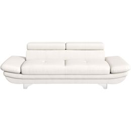 COTTA 3-Sitzer &raquo;Enterprise&laquo; Big-Sofa, mit Armteilverstellung & Kopfteilverstellung wei&szlig; Softlux -Kunstleder;Luxus-Kunstleder B/H/T: 233cm x 75cm x 