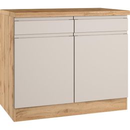 KOCHSTATION Unterschrank &raquo;KS-Virginia,neu in verbesserter Ausf&uuml;hrung&laquo; Stauraum, Softclose, mit CPL-Arbeitsplatte, Breite 100 cm, 2 T&uuml;ren, Soft-Close-