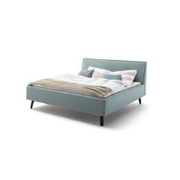 Meise M&ouml;bel meise.m&ouml;bel Polsterbett &raquo;Frieda&laquo; wahlweise mit Lattenrost und Bettkasten blau Liegefl&auml;che L&auml;nge B: 200cm x 140cm, Webstoff Mit Lattenrost und 