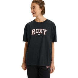 Roxy Damen Funktionsshirt "Essential Energy Timeless", schwarz, Gr. M, Obermaterial: 100% Baumwolle., Shirts
