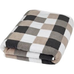 Ross Duschtuch &raquo;W&uuml;rfelfond&laquo; 100% Baumwolle braun Frottier, Baumwolle B/L: 75cmx140cm, 1 Stk., Frottier