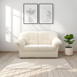 DOMO collection 2-Sitzer &raquo;Pegnitz, zeitlos, elegante Armlehnen, komfortabel, Breite 155cm&laquo; beige 100% Polyester B/H/T: 155cm x 82cm x 82cm, Luxus- 