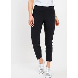bonprix Damen bonprix 7/8-Hose aus elastischem Materialmix mit Viskose, slim fit Passform 44, N-Gr