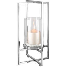 Fink Windlicht &raquo;NORMAN, Weihnachtsdeko&laquo; aus Edelstahl und Glas, 1-flammig silber Edelstahl, Glas B/H/T: 40cm