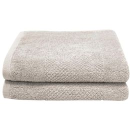 Dyckhoff Handt&uuml;cher &raquo;Popcorn&laquo; beige Frottier, Baumwolle B/L: 50cmx100cm, 2 Stk., Frottier