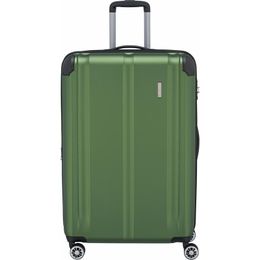 Travelite Herren Travelite Hartschalen-Trolley &raquo;CITY Reisekoffer Hartschale&laquo; 113 l 4 Rollen mit TSA-Schloss, robustes ABS Reisegep&auml;ck gr&uuml;n 113 l
