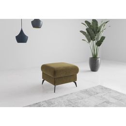 OTTO home Polsterhocker &raquo;Rochelle&laquo; 1 Stk. tlg. moderne 15 cm Metallf&uuml;&szlig;e gr&uuml;n 100% Polyester B/H/T: 58cm x 50cm x 58cm, Flachgewebe,mit Stauraum