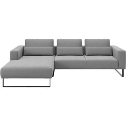 Musterring Ecksofa &raquo;JUSTB! PM100, stilvoller Lounge-Komfort von &laquo; Kollektion Bettina Zimmermann, optionaler Sitzvorzug & Fu&szlig;-Auswahl grau 85% Polyester, 15% 