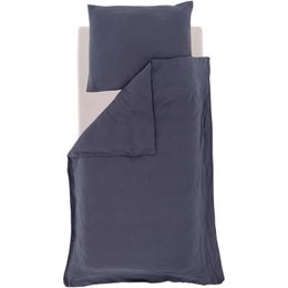 Tr&auml;umeland Kinderbettw&auml;sche &raquo;Bio-Baumwolle&laquo; 2 Stk. GOTS zertifiziert - Bio-Baumwolle blau Musselin, Obermaterial: 100% Baumwolle B/L: 135cm x 200cm, 1 Stk., 1 