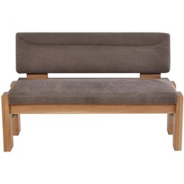 K+w Komfort & Wohnen K+W Komfort & Wohnen Polsterbank gepolsterte Stauraumbank, Massivholz, in 2 Breiten 161cm oder 181cm braun B/H/T: 181cm x 90cm x 63cm, Microfaser 520