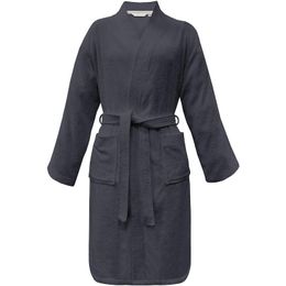 Tom Tailor HOME Bademantel &raquo;Kimono COLOR BATH&laquo; grau Frottier S