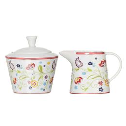 Ritzenhoff & Breker Milch- und Zuckerset "Milch- und Zuckerset Shanti 2er Set bunt", 2, bunt, RITZENHOFF & BREKER, Geschirr-Sets, Sp&uuml;lmaschinengeeignet