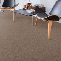 ANDIAMO Teppichboden "Tulsa, Schlinge, Gesamth&ouml;he 6 mm, Luxusklasse LC1", B : 500cm 1 Stk., 6mm, L: 400cm, braun, Schlafzimmer, Teppiche, meliert,